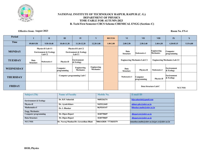 First_Semester_Time_Table_Autumn_Semester_2023_24_Tentative.pptx