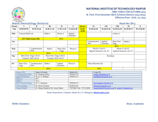 First_Semester_Time_Table_Autumn_Semester_2023_24_Tentative.pptx ...