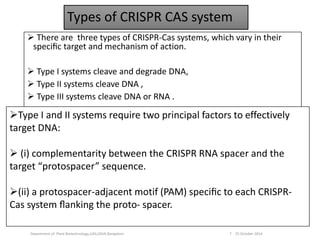CRISPR cas, a potential tool for targeted genome modification in crops ...