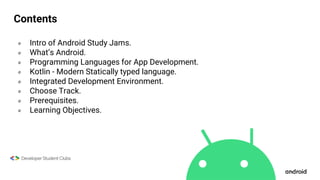 Android study jam | PPT