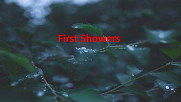 First showers | PPT