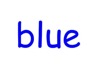 First Six Weeks Sight Words With Color Recognition Words | PPTX