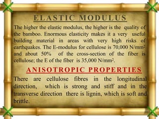 BAMBOO USE AS A BUILDING MATERIAL | PPTX