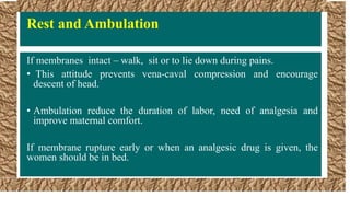 First stage management of labour | PPTX