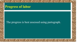 First stage management of labour | PPTX