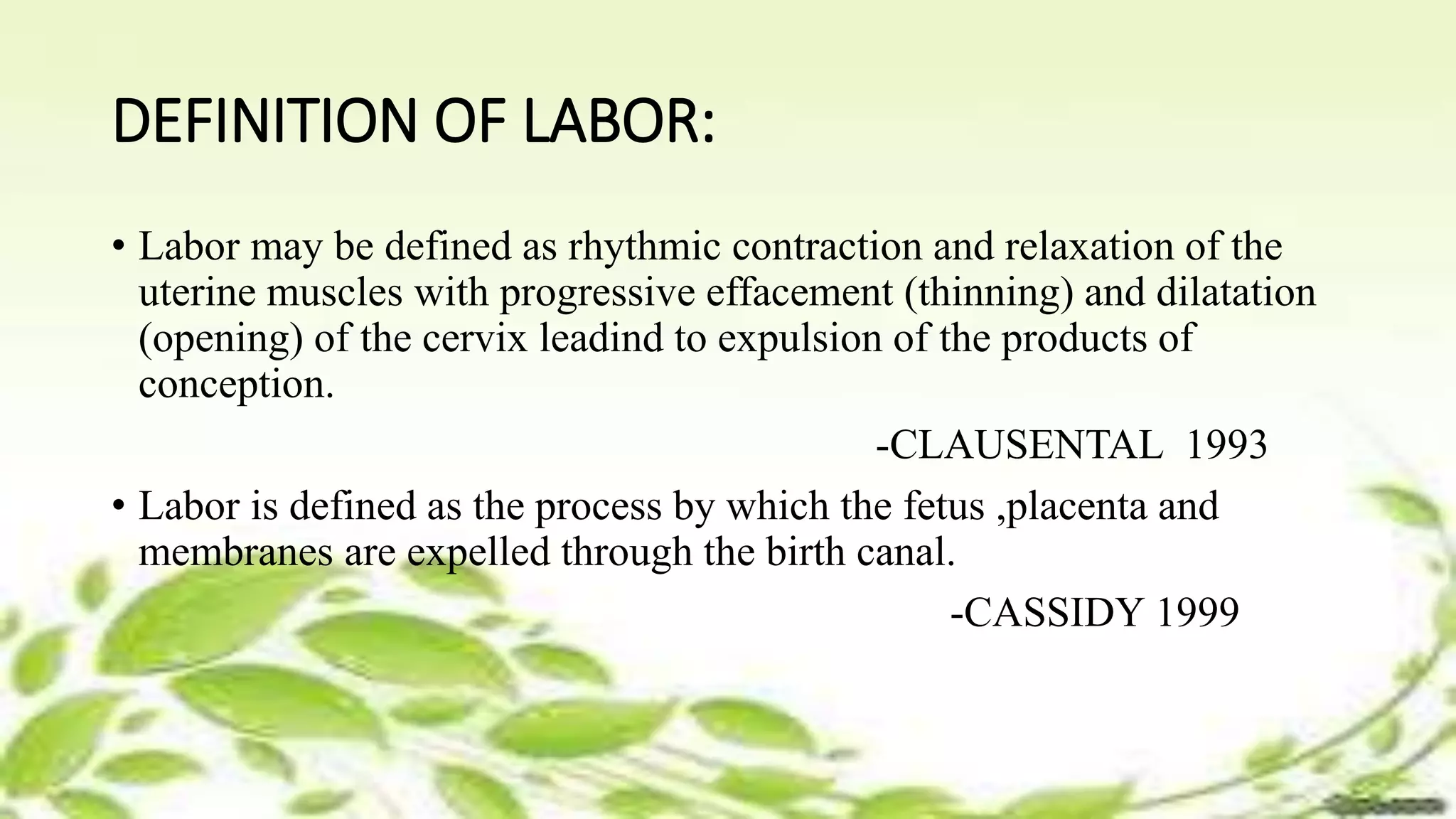 First stage of labor | PPTX