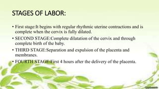 First stage of labor | PPTX