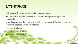 First stage of labor | PPTX