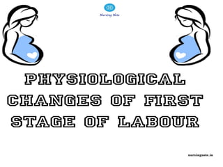First stage of labor.pptx physiology of first stage of labor | PPTX