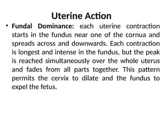 First stage of labor.pptx physiology of first stage of labor | PPTX