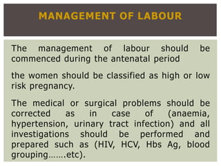 First Stage of Labour and Midwifery Care | PPTX