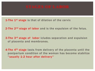First Stage of Labour and Midwifery Care | PPTX