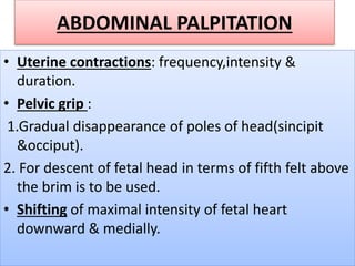 First stage of labour | PPTX