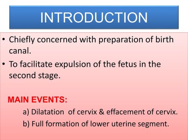 First stage of labour | PPTX