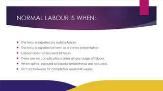 FIRST STAGE OF LABOUR & VAG EXAM.pptxvvv | PPTX