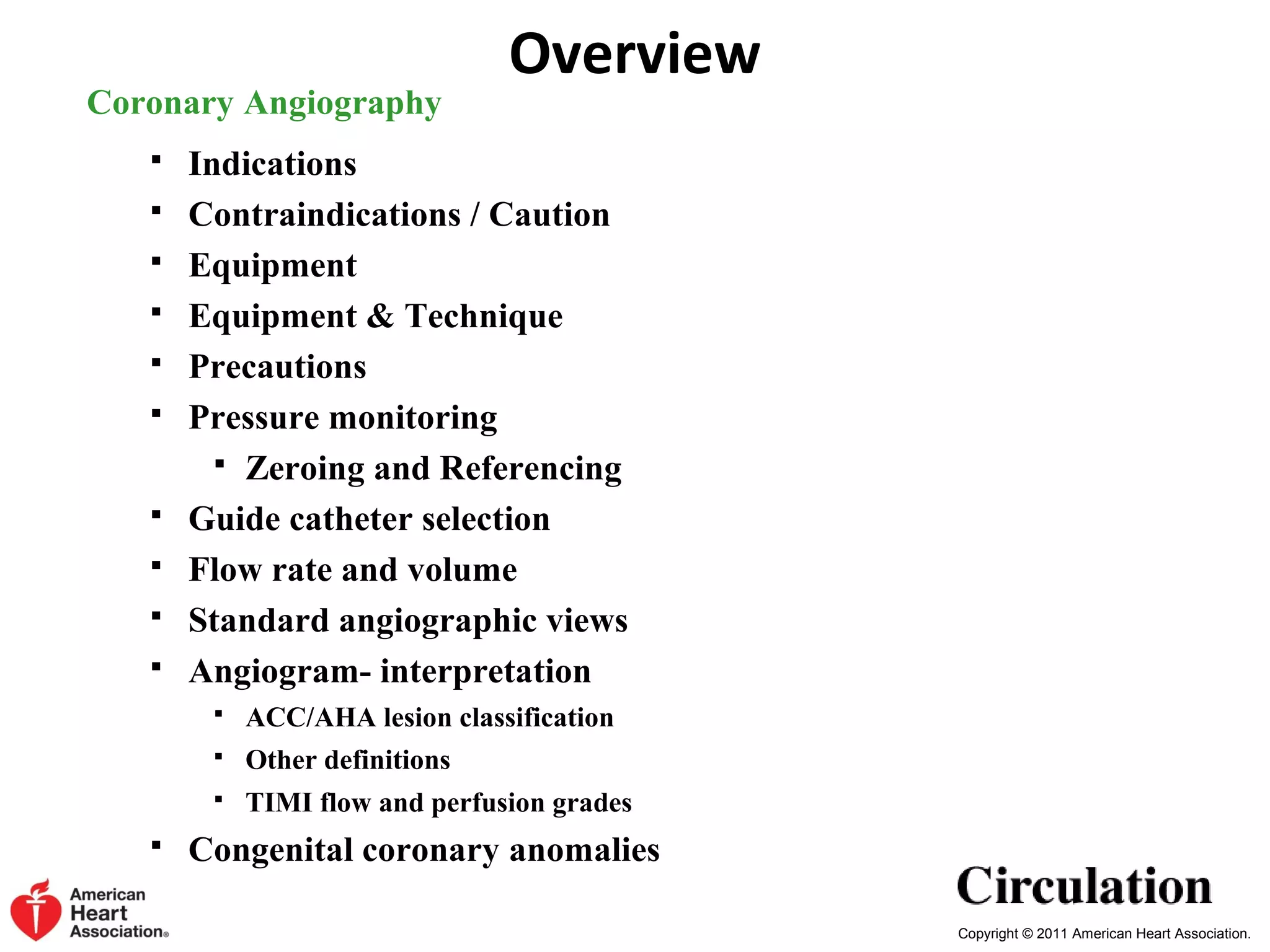 First step of coronary angiography | PPT