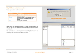 First steps with Scilab | PDF