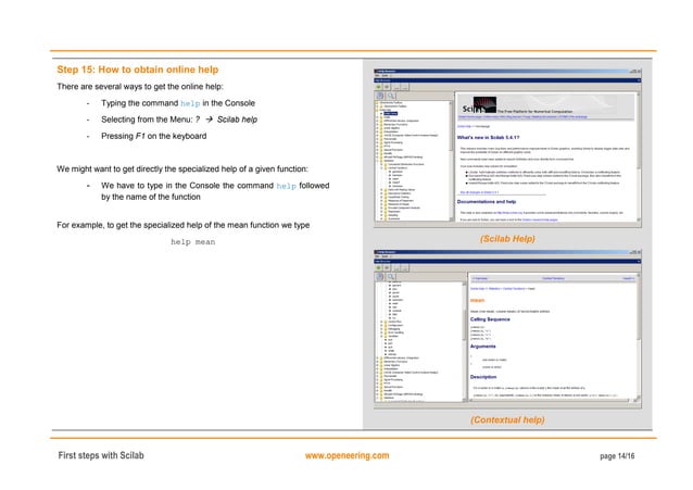 First steps with Scilab | PDF