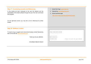 First steps with Scilab | PDF