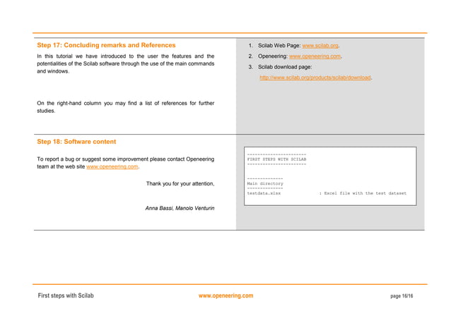 First steps with Scilab | PDF