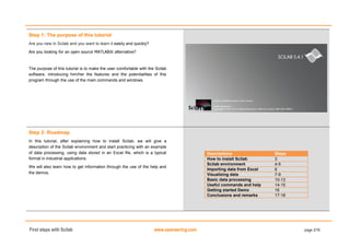 First steps with Scilab | PDF
