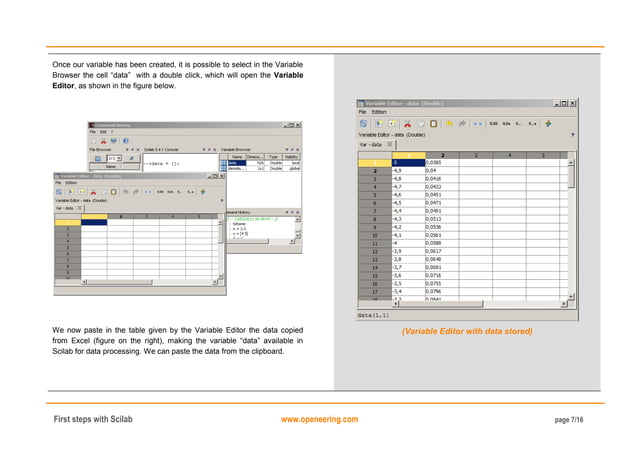 First steps with Scilab | PDF