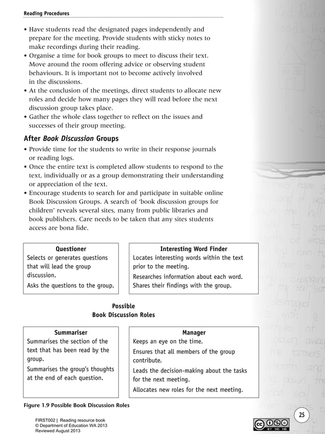 First steps - Reading resource book | PDF