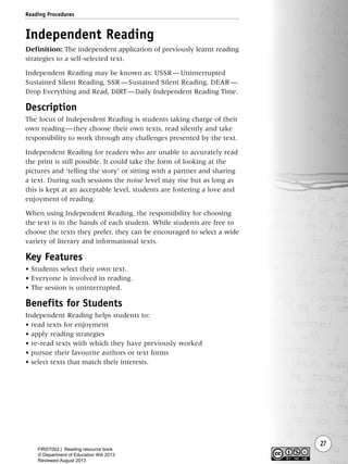 First steps - Reading resource book | PDF