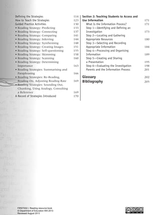 First steps - Reading resource book | PDF