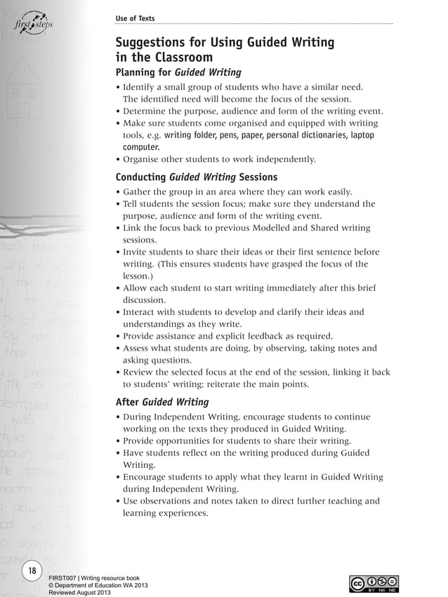 First steps - Writing resource book | PDF | Secondary Education | Education