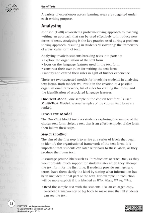 First steps - Writing resource book | PDF | Secondary Education | Education