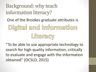 Teaching information literacy skills | PPSX