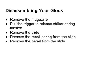 First steps glock lesson 4 4 | PDF