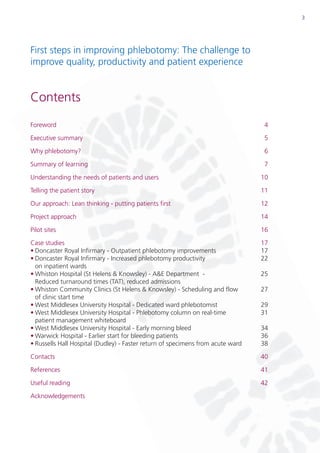 First steps in improving phlebotomy: the challenge to improve quality ...