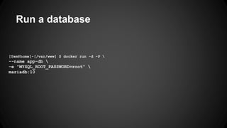 First steps to docker | PPTX