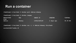 First steps to docker | PPTX