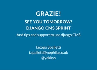 First steps with django cms | PPT