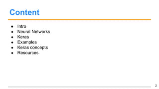 First steps with Keras 2: A tutorial with Examples | PPT