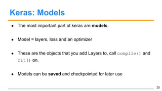 First steps with Keras 2: A tutorial with Examples | PPT