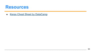 First steps with Keras 2: A tutorial with Examples | PPT