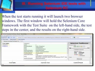 First steps with selenium rc | PPT | Free Download