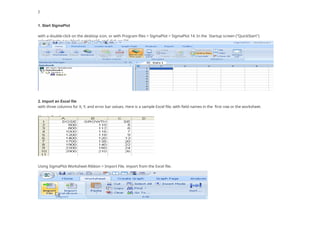 First steps with SigmaPlotsustainable chemistr | PPT
