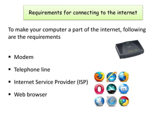 First step to internet | PPTX