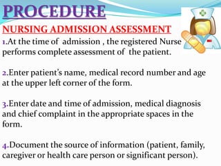 ADMISSION ASSESSMENT | PPTX