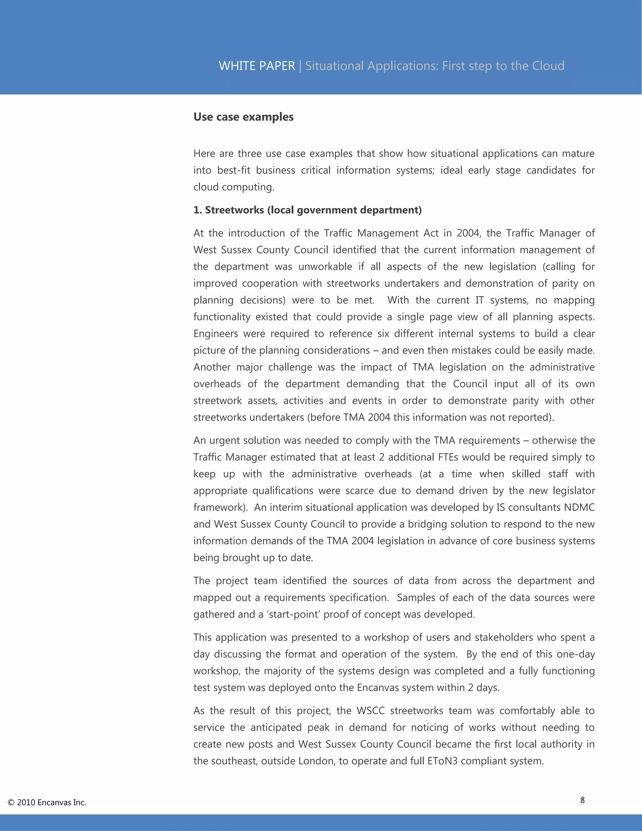 First step to the cloud white paper | PDF