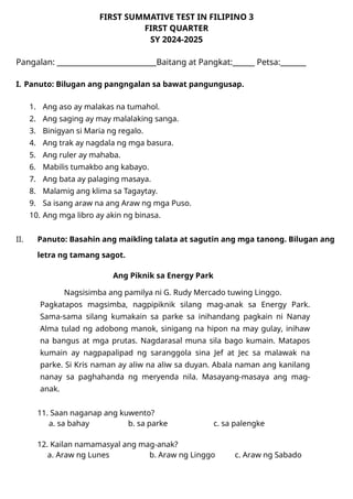 FIRST SUMMATIVE TEST IN FILIPINO FILIPINO 3.docx