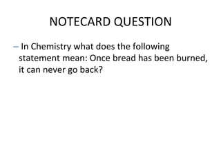 First term notecard questions | PDF | Chemistry | Science
