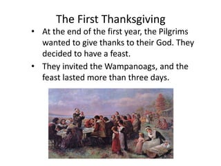 First thanksgiving | PPT