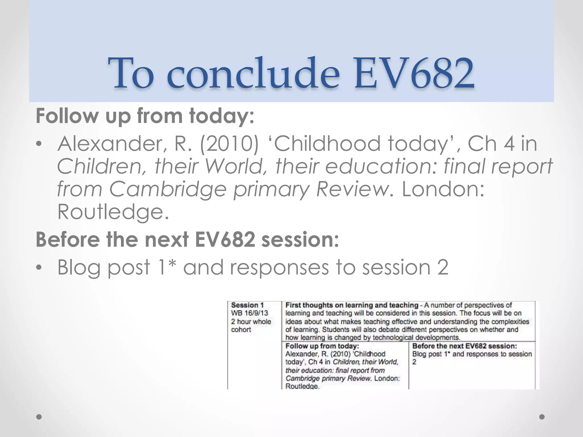 First thoughts on learning andt eaching | PPTX | Primary Education | Education