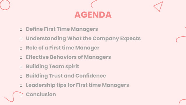 First time manager! | PPTX | Career Advice | Careers